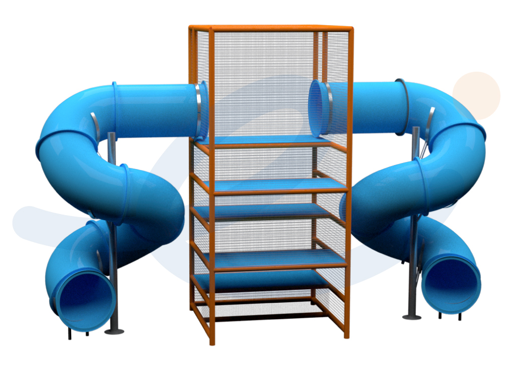 Tobogán Doble TG 024 | Estructuras Infantiles